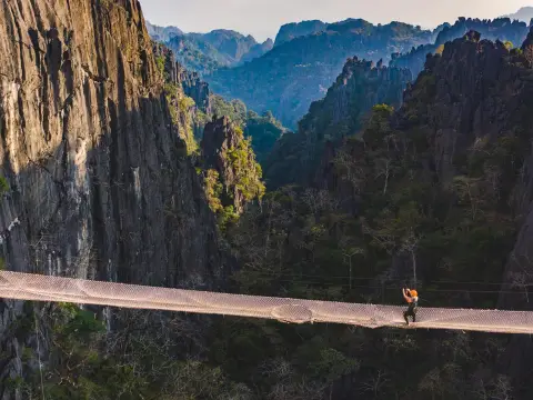 The Rock Viewpoint at Phou Pha Marn